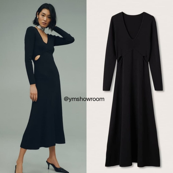 Mango | Dresses | Mango Knit Side Slit Dress | Poshmark